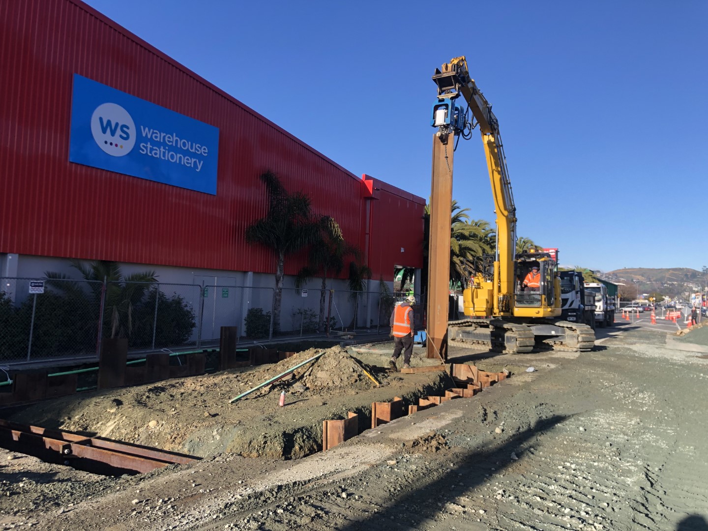 Sheet piling complete | St Vincent Street infrastructure upgrade ...